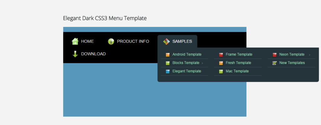 Free Drop Down Menus in CSS3 & HTML5 - Web Design Inspiration ...