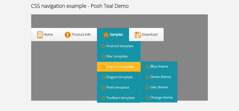 Free Drop Down Menus in CSS3 & HTML5 - Web Design Inspiration ...