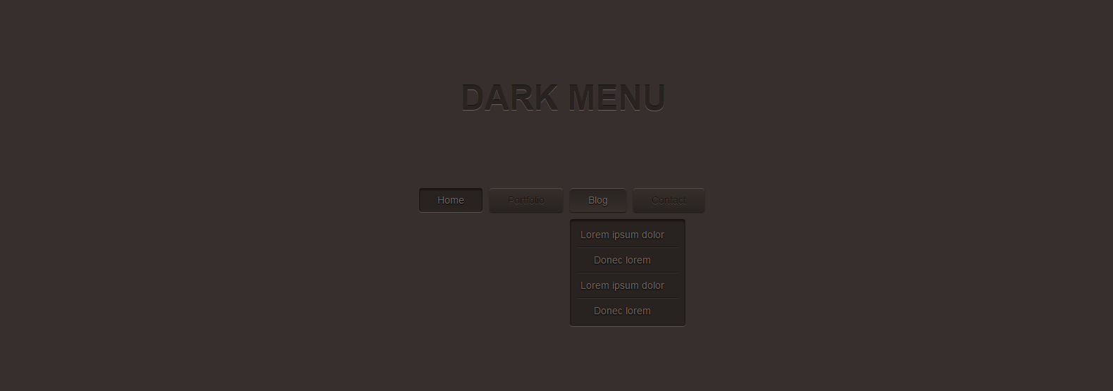 Free Drop Down Menus in CSS3 & HTML5 - Web Design Inspiration ...