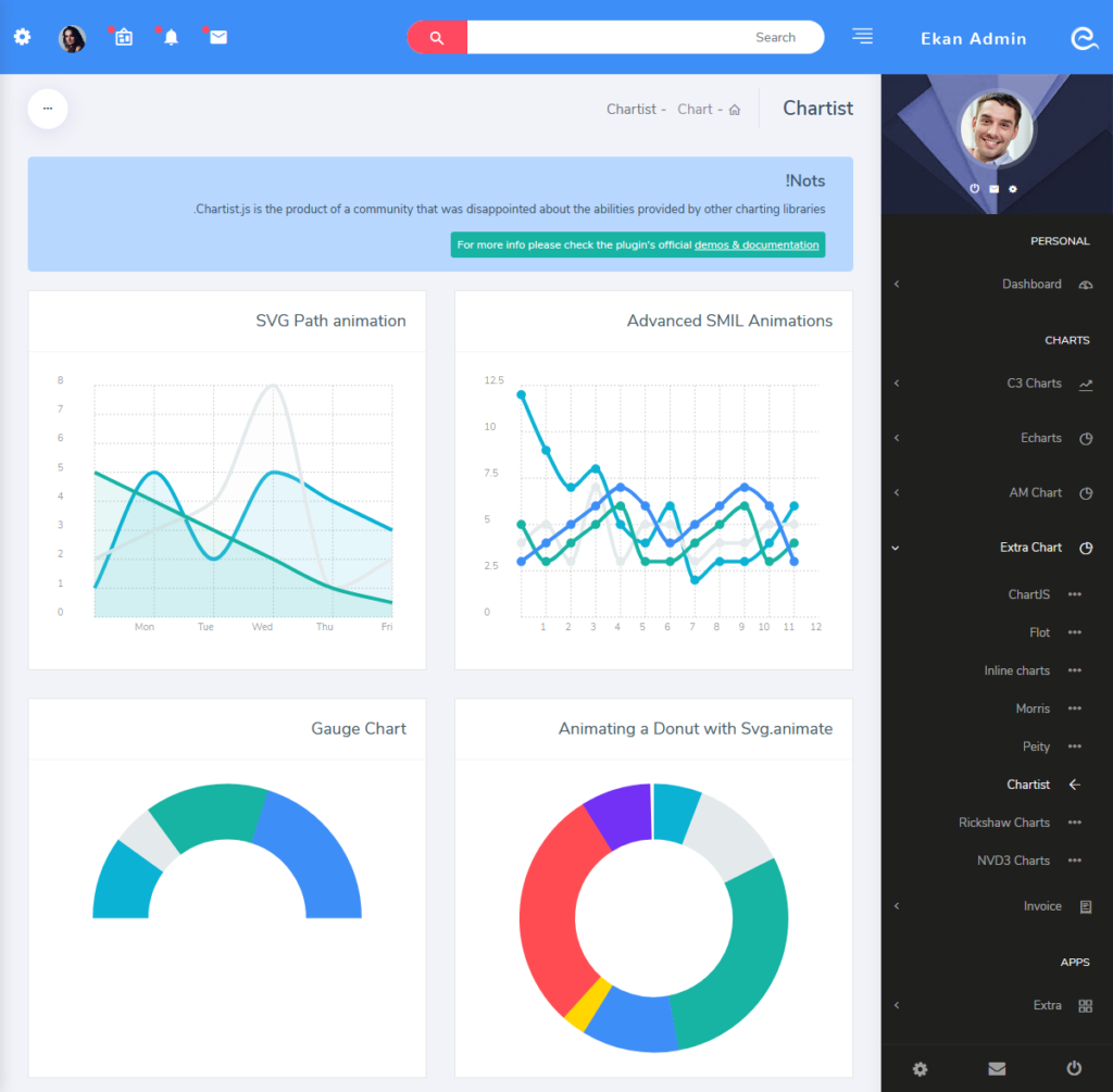Ekan RTL Dashboard Admin Templates with UI Framework Ekan RTL Dashboard Admin Templates with UI Framework
