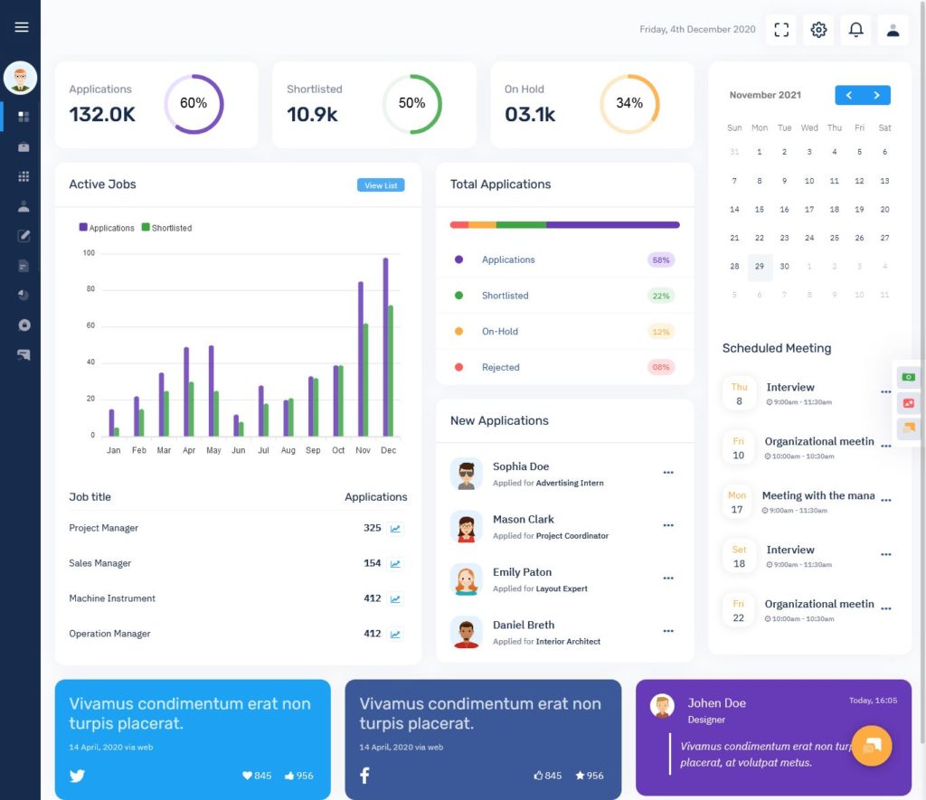 Job Board HTML Template Bootstrap 5 Admin Dashboard