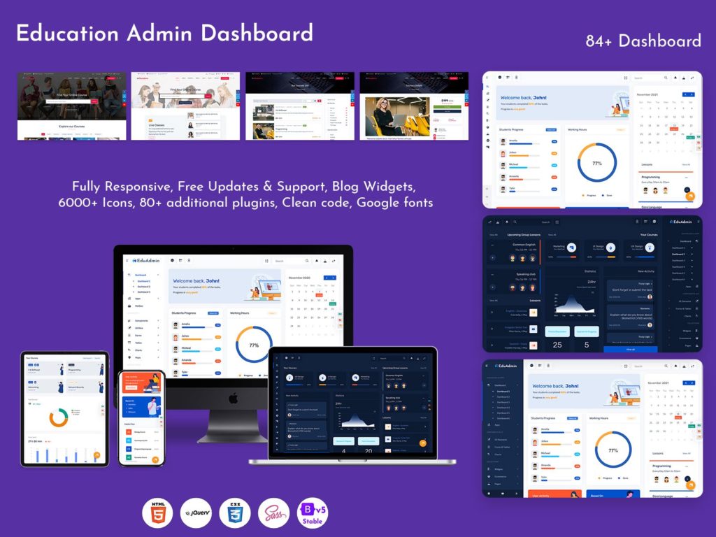 Learning Management System Admin Template
