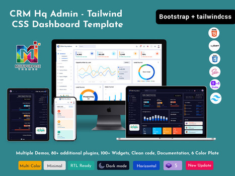 CRM Dashboard Bootstrap 5 Admin Templates with Admin Panel